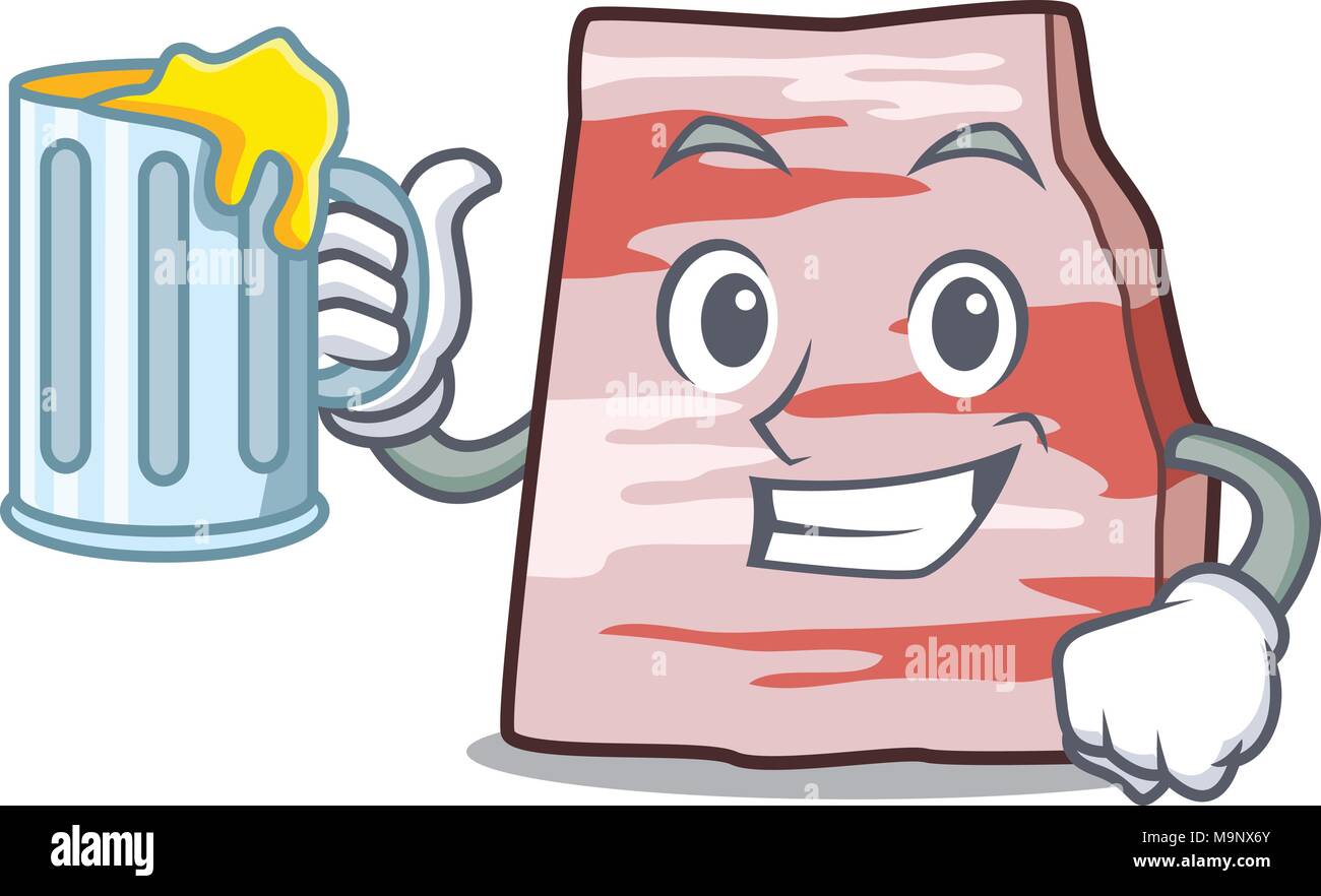 With juice pork lard mascot cartoon Stock Vector Image & Art - Alamy