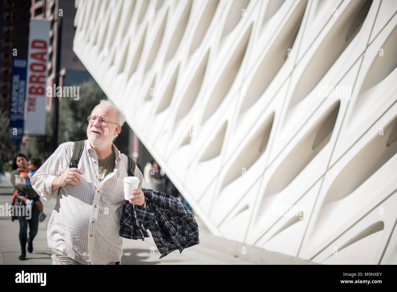 LOS ANGELES, CA - March 15, 2018: Unidentified ordinary people in the ...