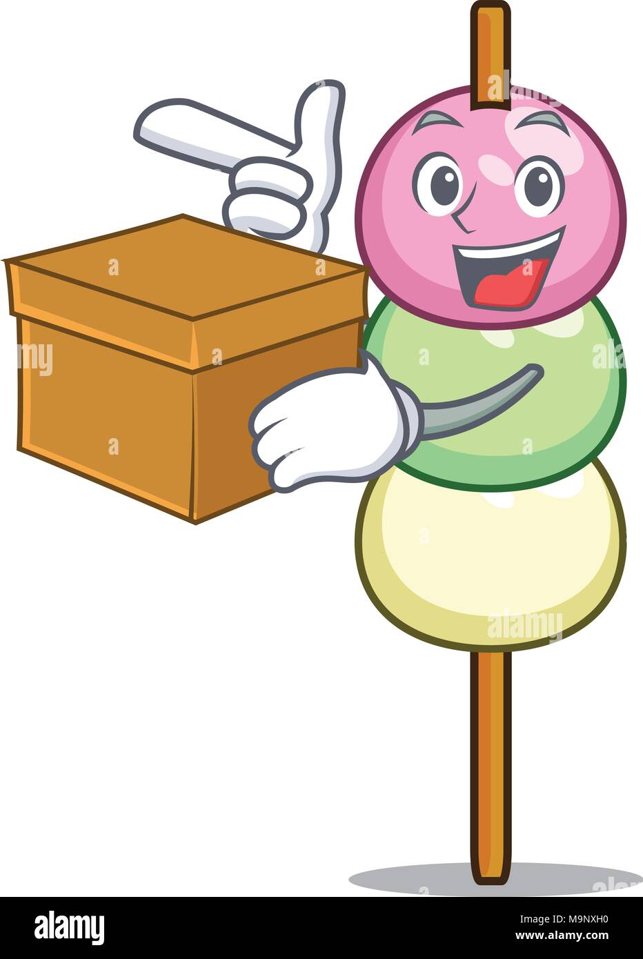 With box dango character cartoon style Stock Vector Image & Art - Alamy