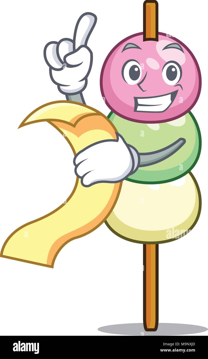 With menu dango mascot cartoon style Stock Vector Image & Art - Alamy