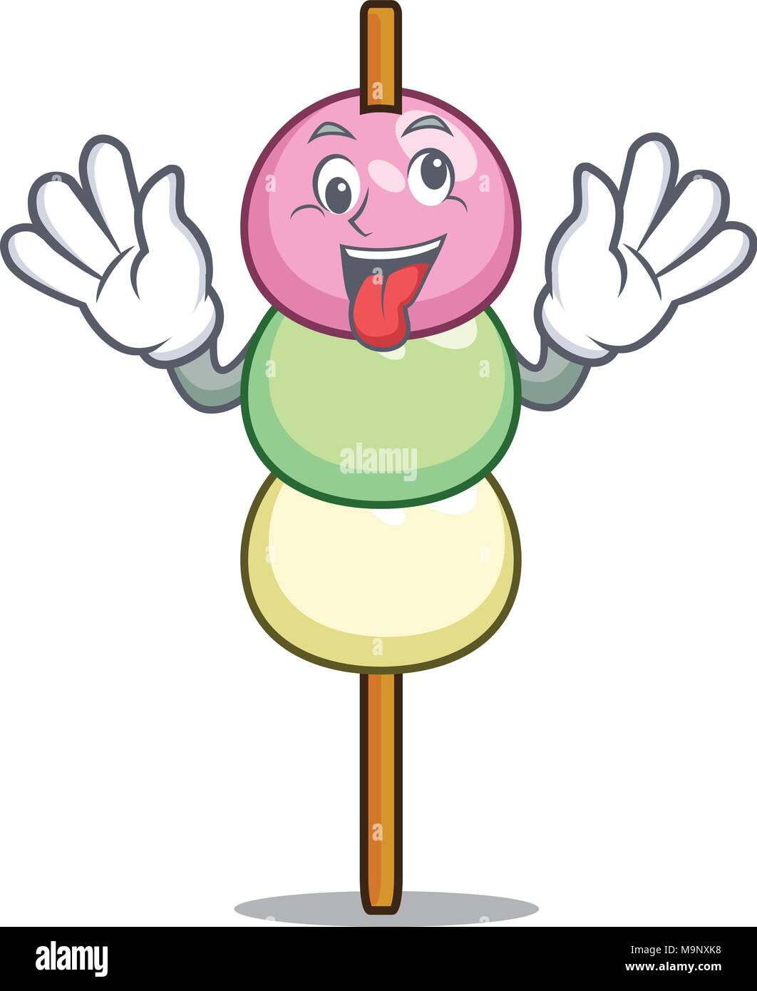 Crazy dango mascot cartoon style Stock Vector Image & Art - Alamy