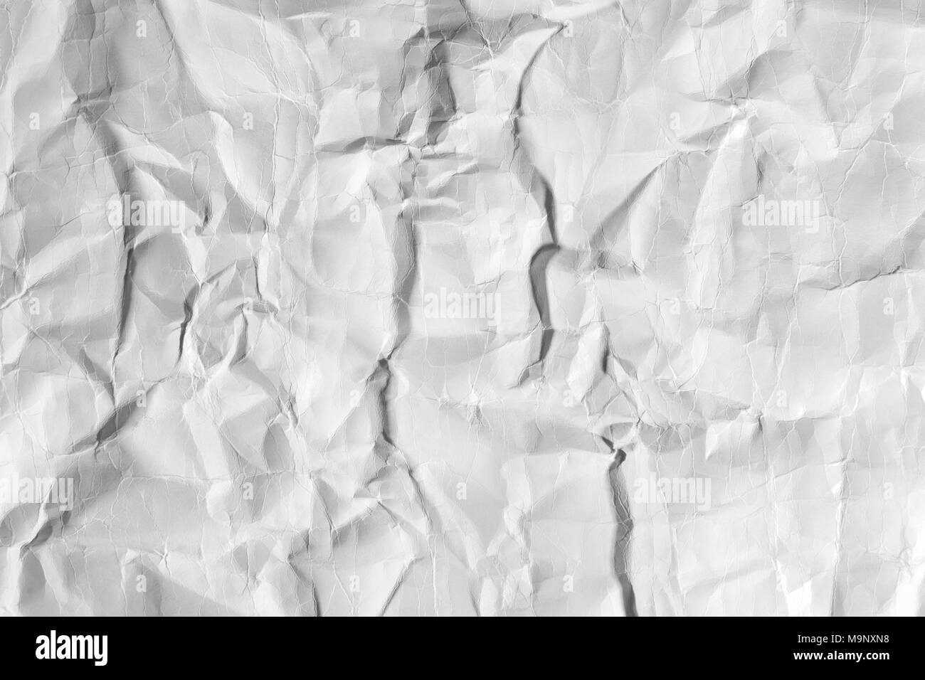 White creased paper background texture high detailed Stock Photo - Alamy