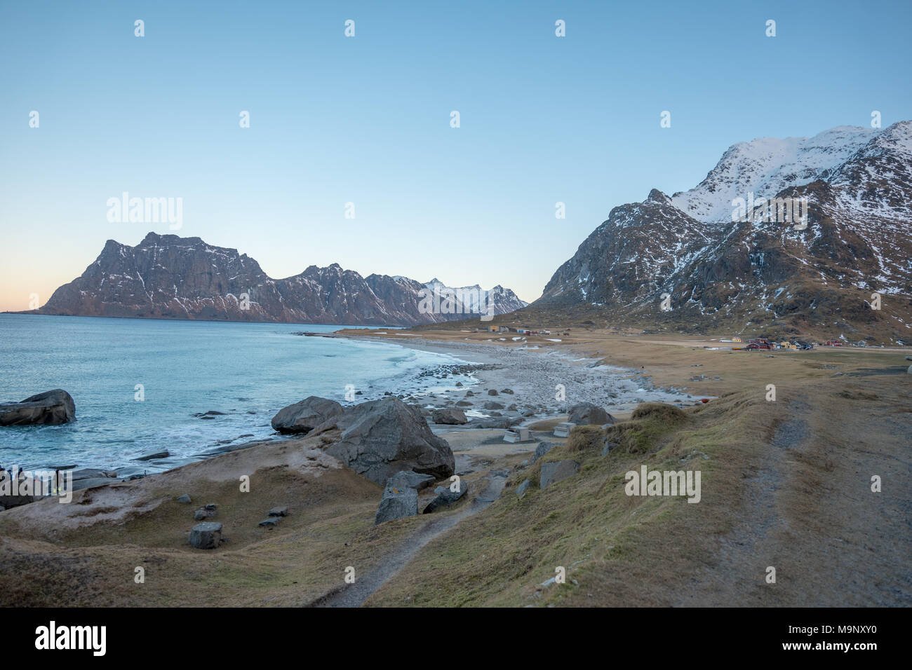 Lofoten is an archipelago in Norway. Its known for its dramatic scenery ...