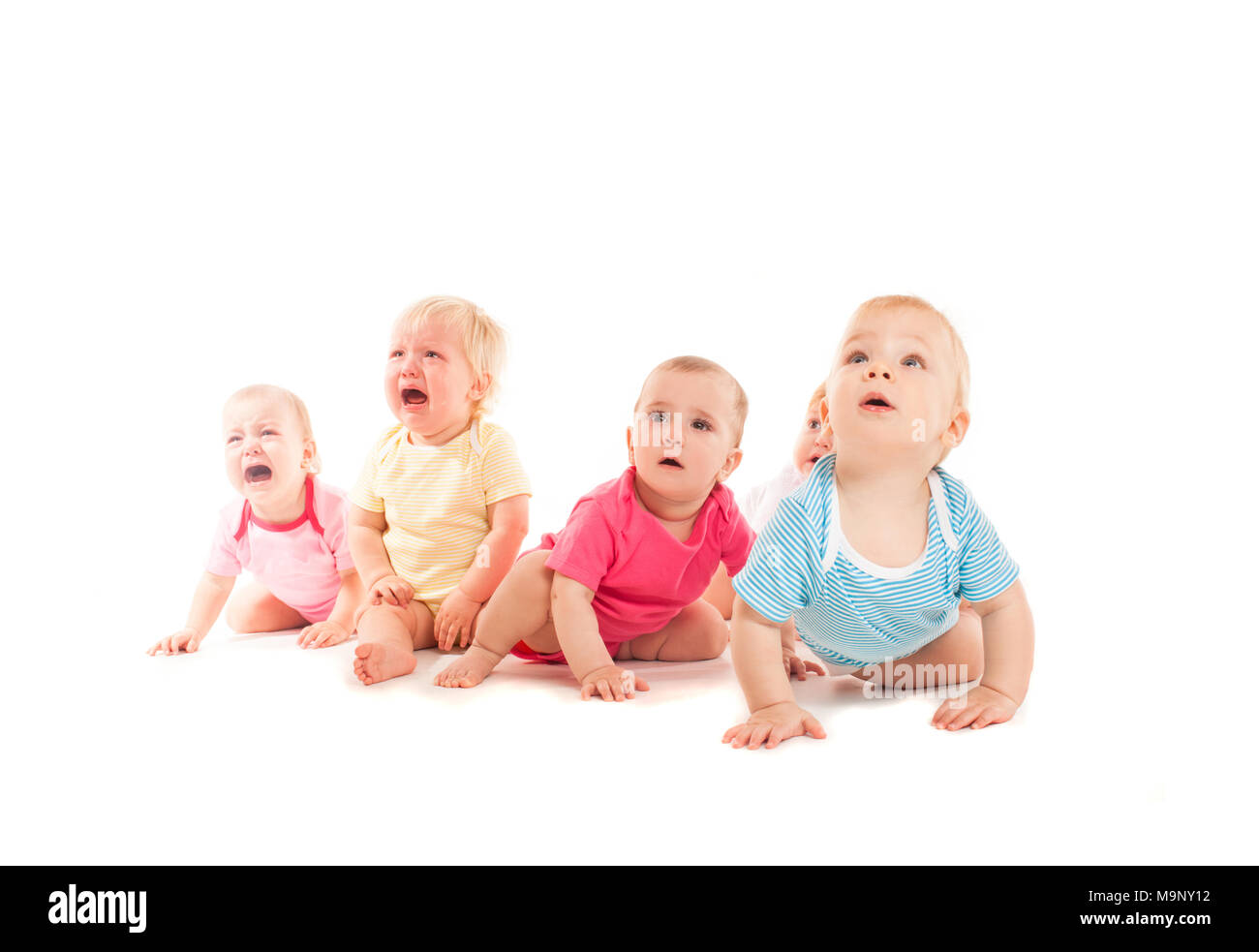 crying babies isolated Stock Photo - Alamy