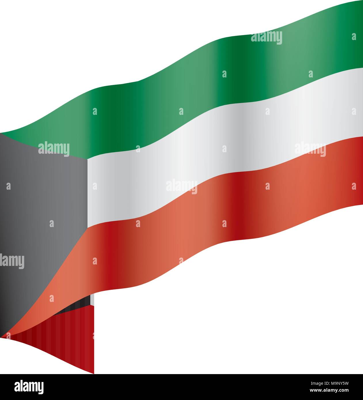 Kuwait flag, vector illustration Stock Vector Image & Art - Alamy
