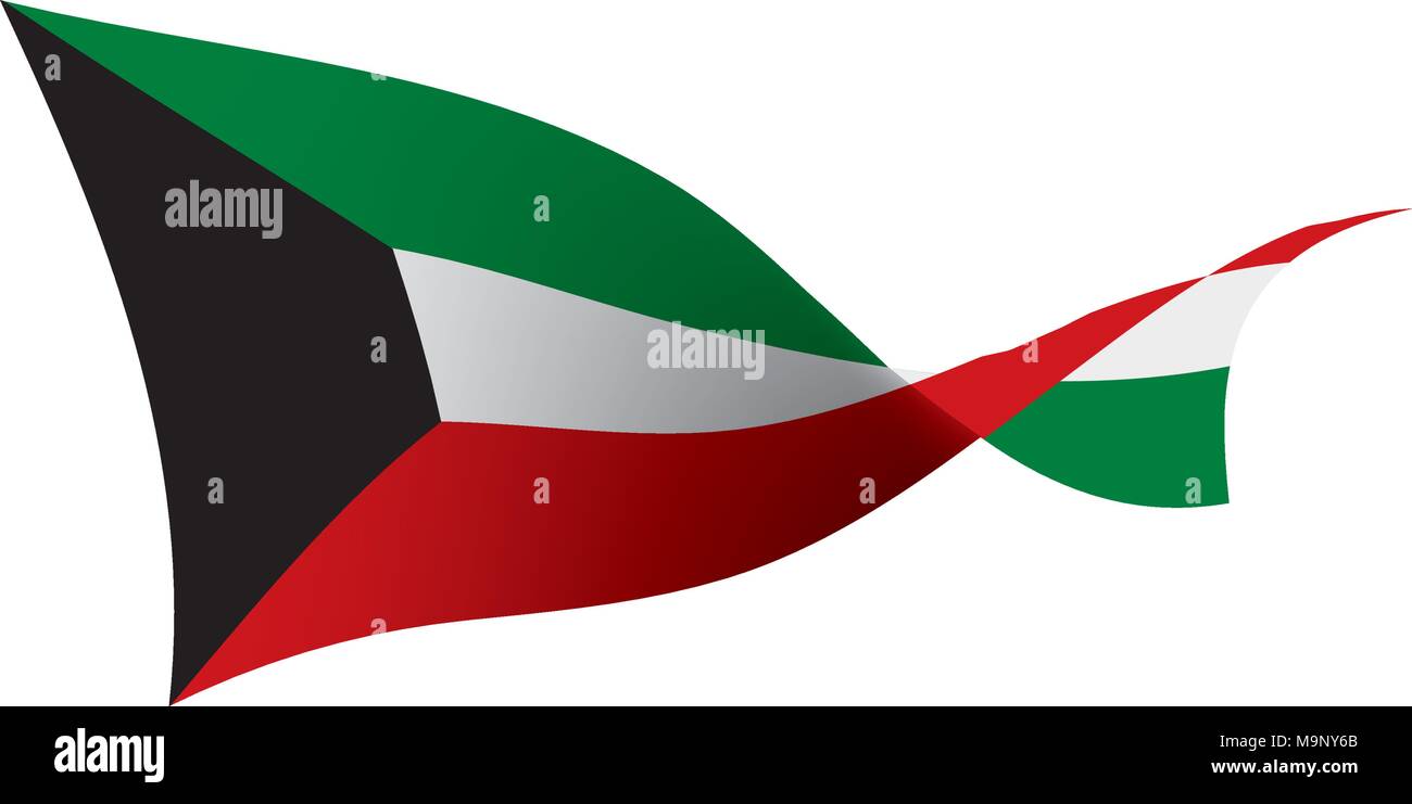 Kuwait flag, vector illustration Stock Vector Image & Art - Alamy