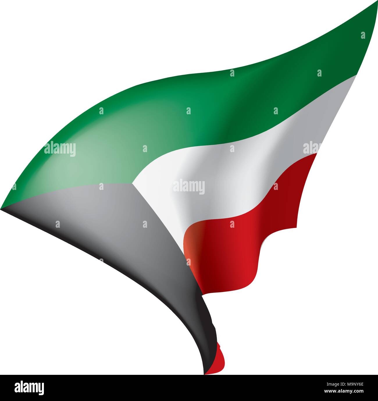 Kuwait flag, vector illustration Stock Vector Image & Art - Alamy