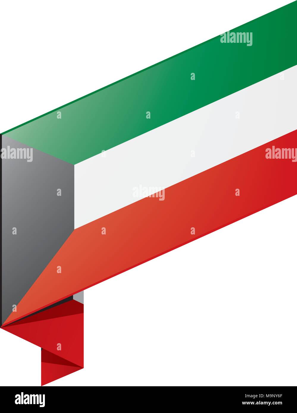 Kuwait flag, vector illustration Stock Vector Image & Art - Alamy