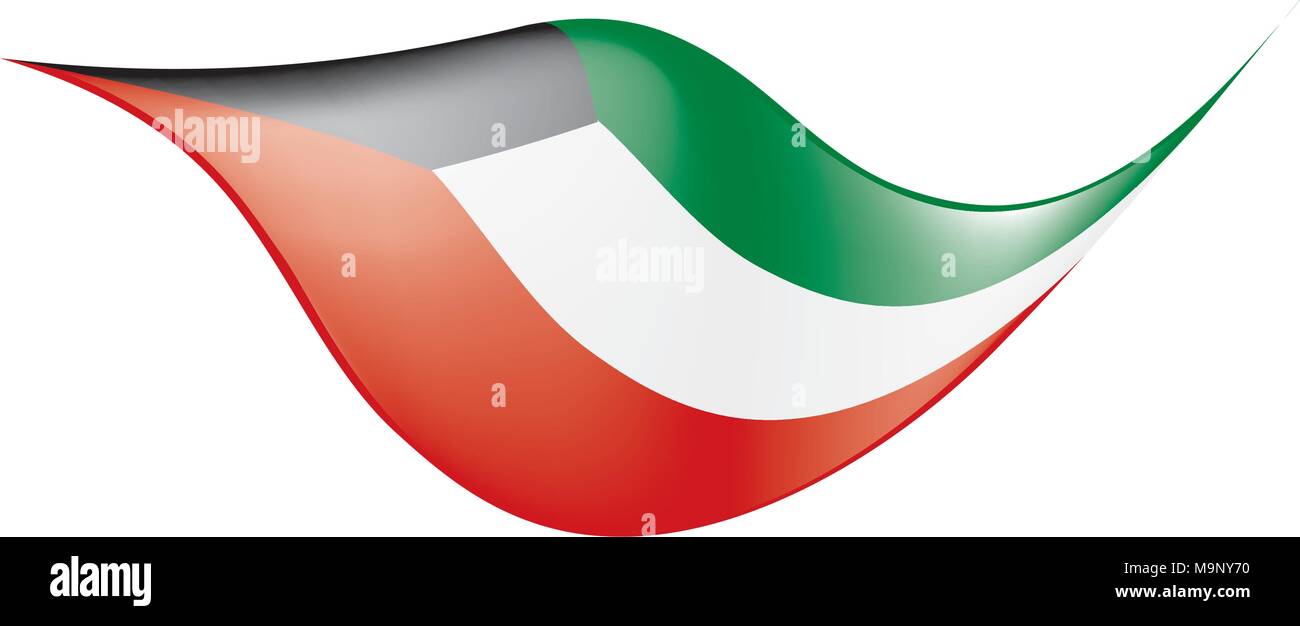 Kuwait flag, vector illustration Stock Vector Image & Art - Alamy