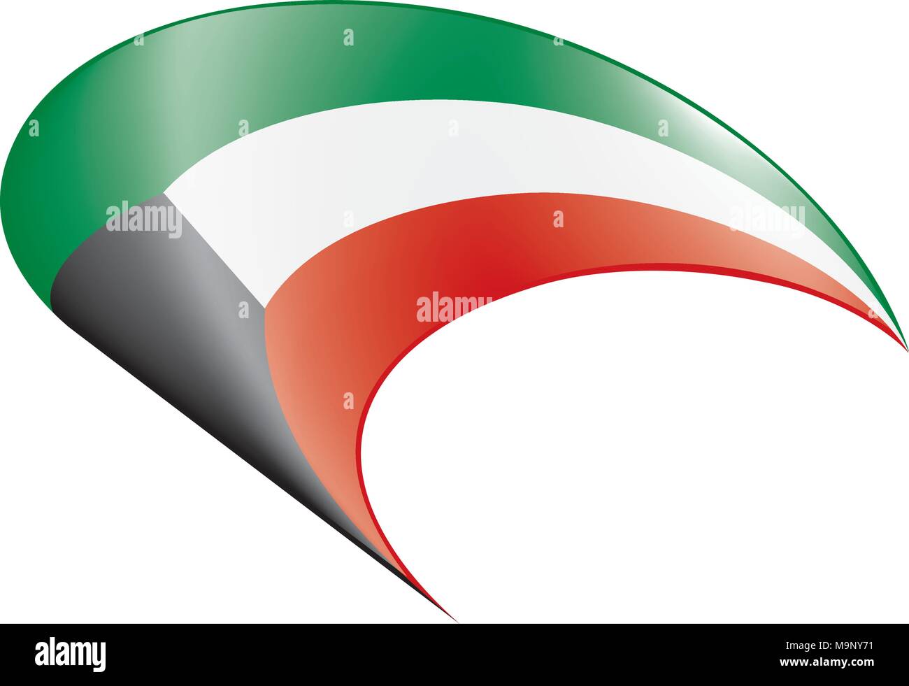 Kuwait flag, vector illustration Stock Vector Image & Art - Alamy