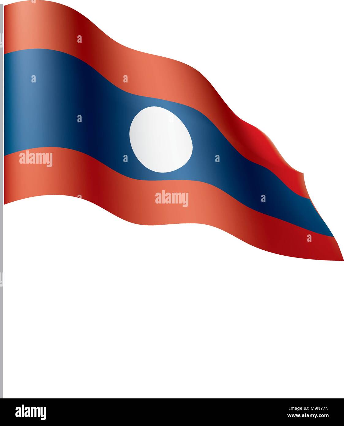 Laos flag, vector illustration Stock Vector Image & Art - Alamy