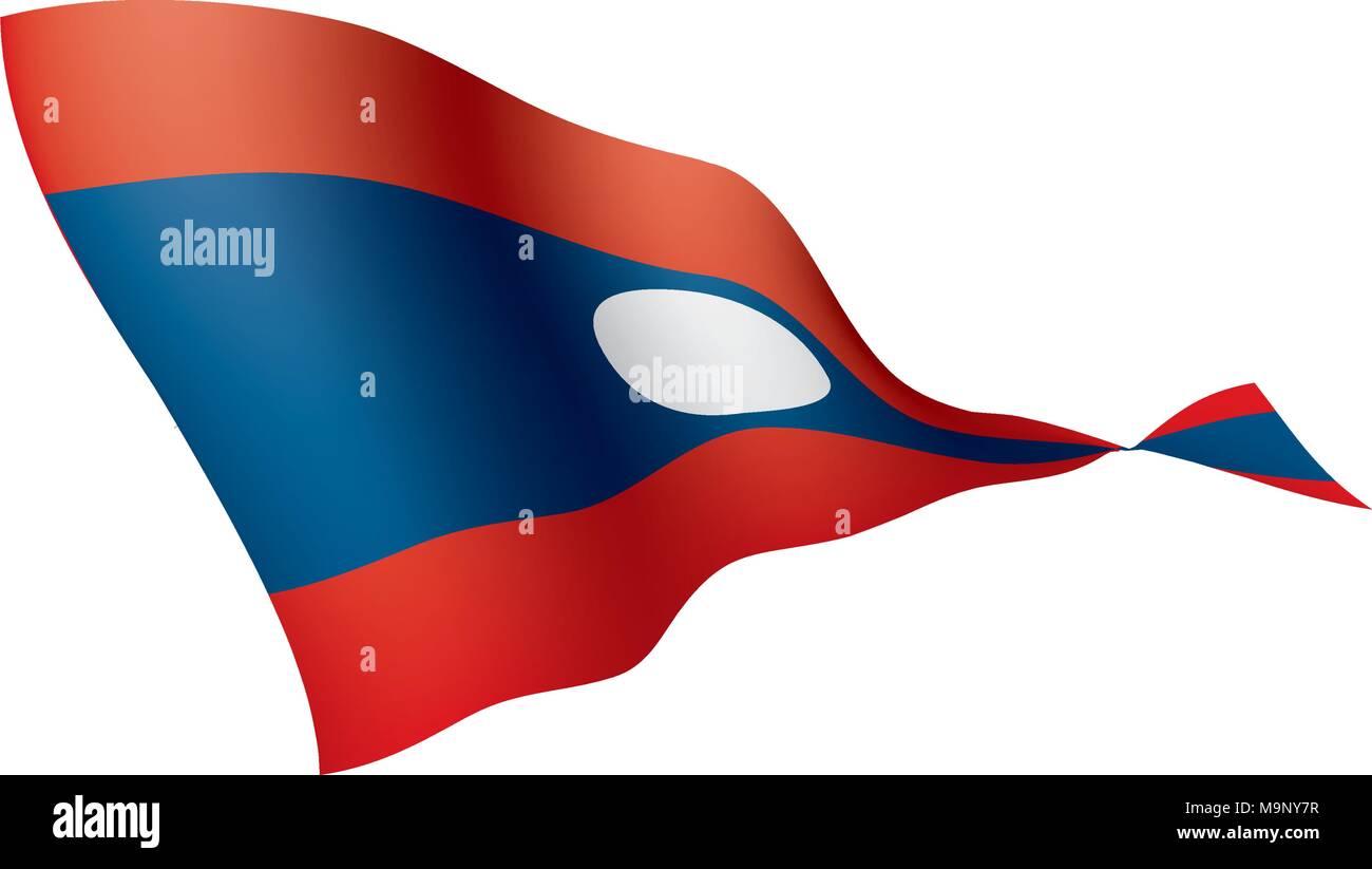 Laos flag, vector illustration Stock Vector Image & Art - Alamy