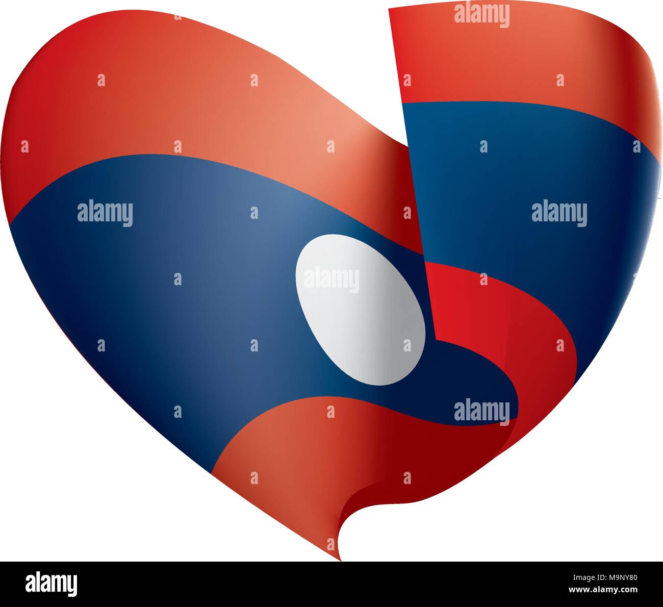 Laos flag, vector illustration Stock Vector Image & Art - Alamy
