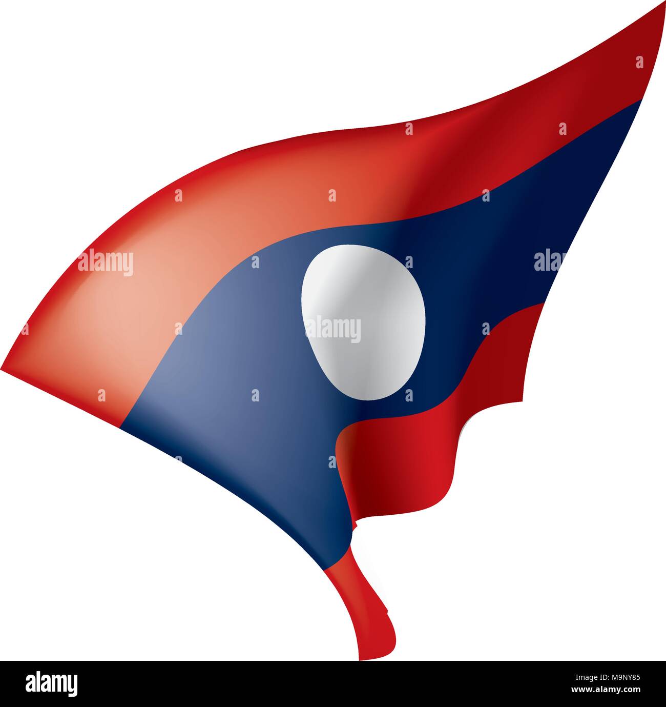 Laos flag, vector illustration Stock Vector Image & Art - Alamy