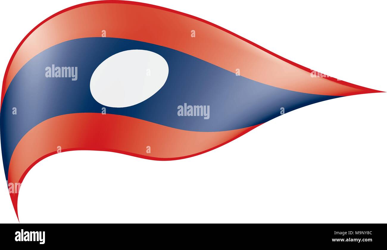 Official flag of laos Stock Vector Images - Alamy
