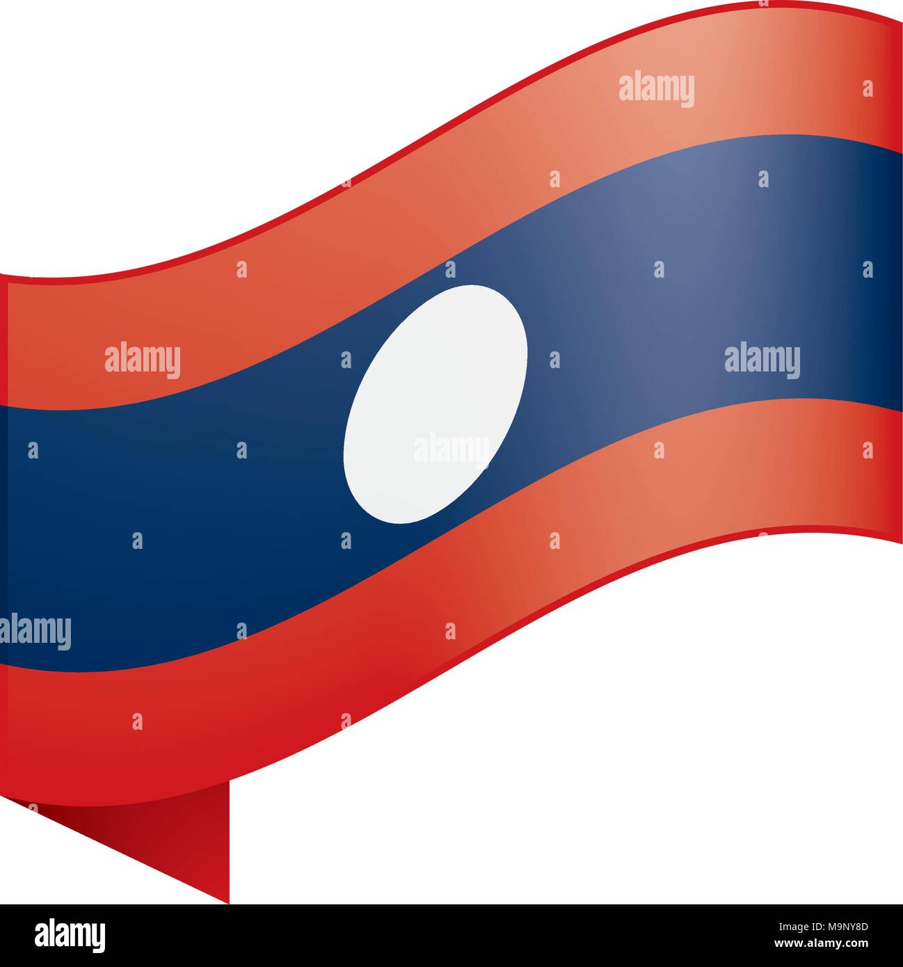 Laos flag, vector illustration Stock Vector Image & Art - Alamy