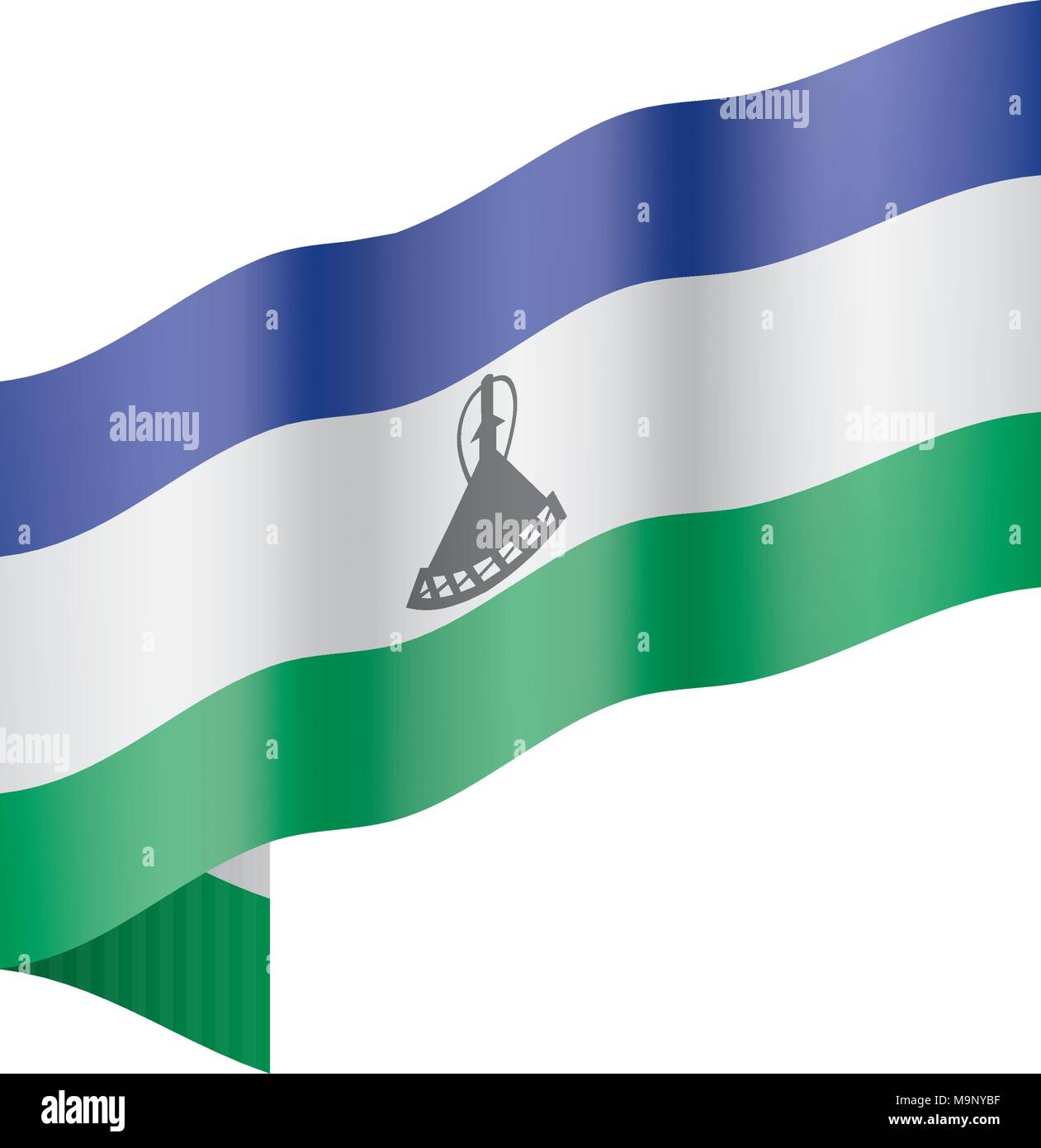 Lesotho flag, vector illustration Stock Vector Image & Art - Alamy