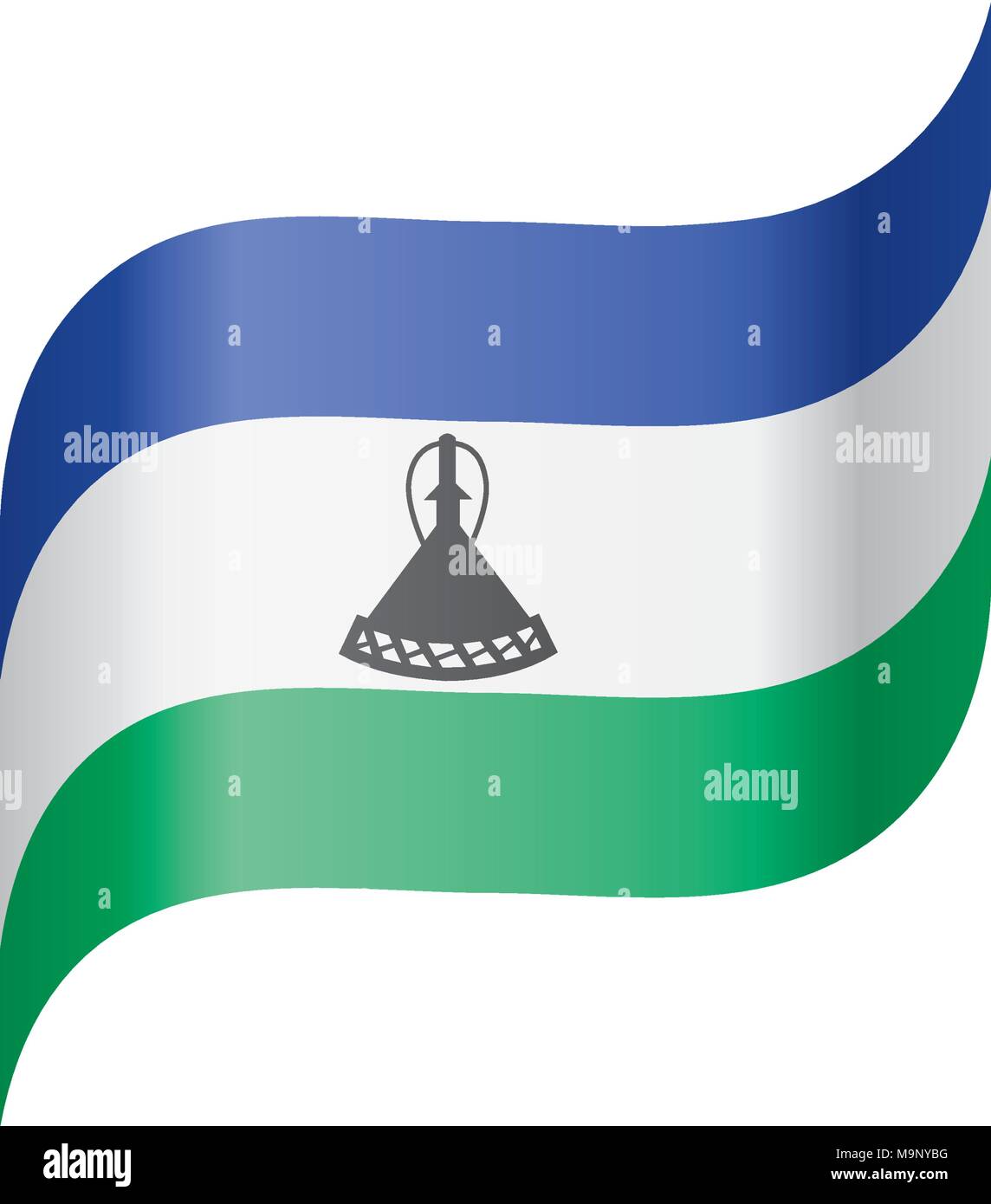 Lesotho flag, vector illustration Stock Vector Image & Art - Alamy