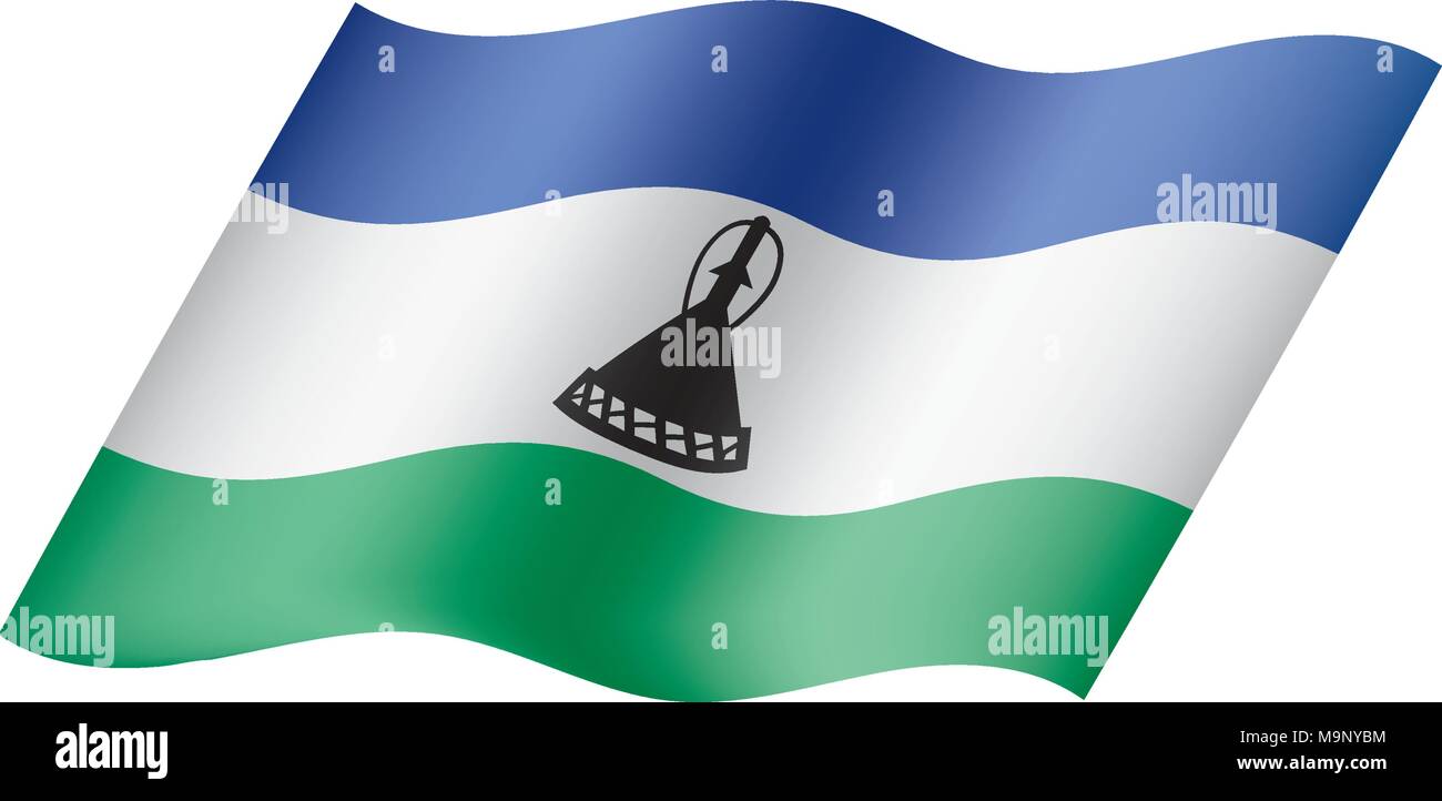 Lesotho flag, vector illustration Stock Vector Image & Art - Alamy