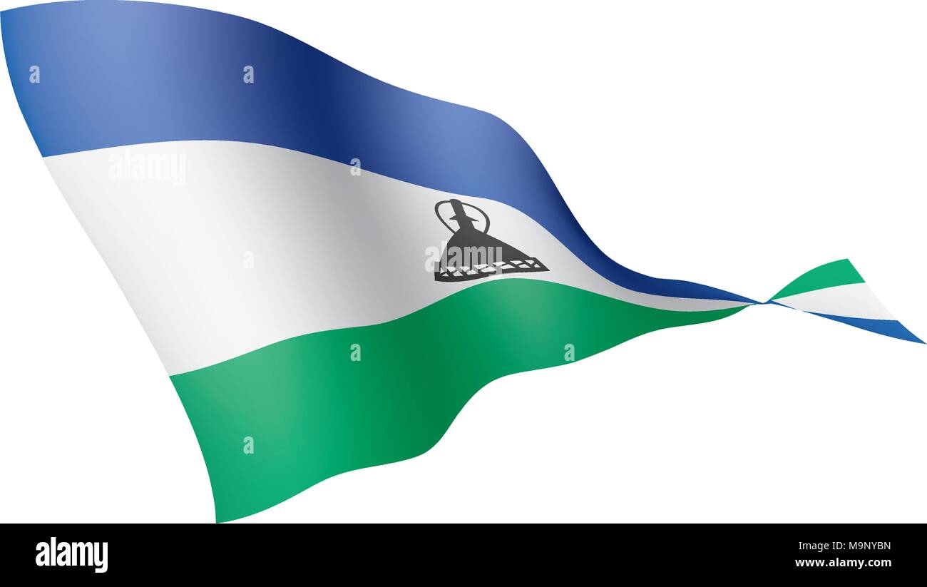 Lesotho flag, vector illustration Stock Vector Image & Art - Alamy