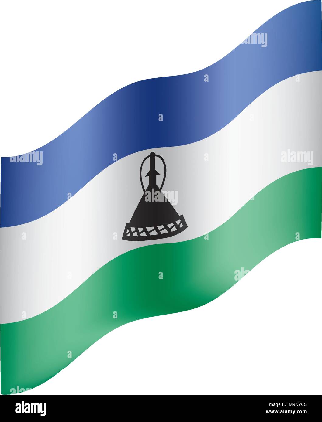 Lesotho flag, vector illustration Stock Vector Image & Art - Alamy