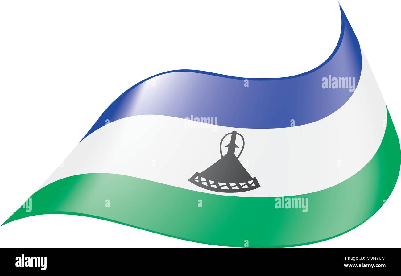 Lesotho flag, vector illustration Stock Vector Image & Art - Alamy