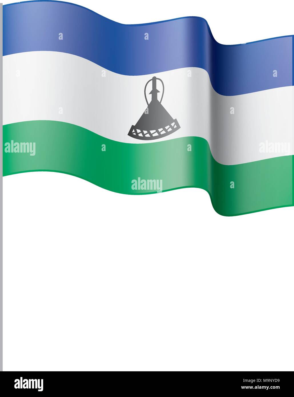 Lesotho flag, vector illustration Stock Vector Image & Art - Alamy