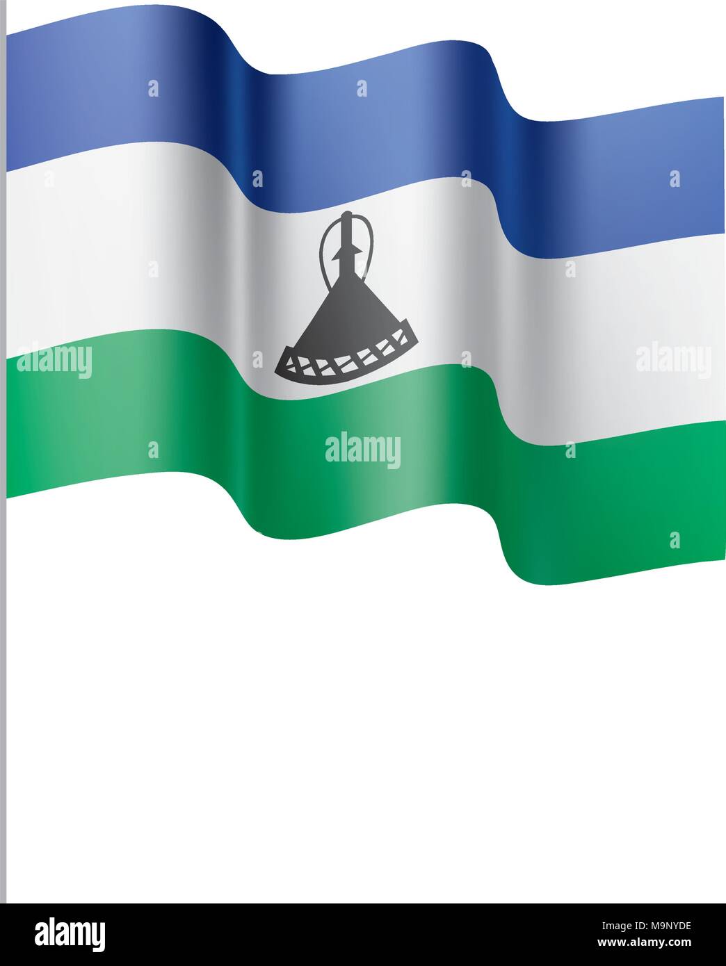 Lesotho flag, vector illustration Stock Vector Image & Art - Alamy