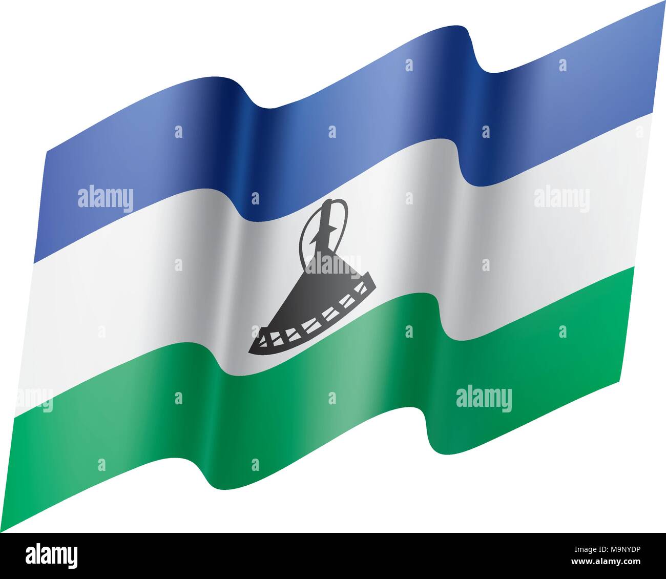 Lesotho flag, vector illustration Stock Vector Image & Art - Alamy