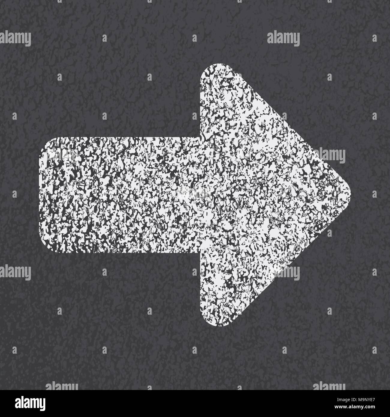 Asphalt road arrow symbol background. Vector illustration Stock Vector ...