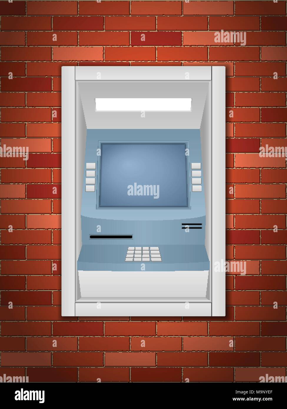 Brick bank Stock Vector Images - Alamy