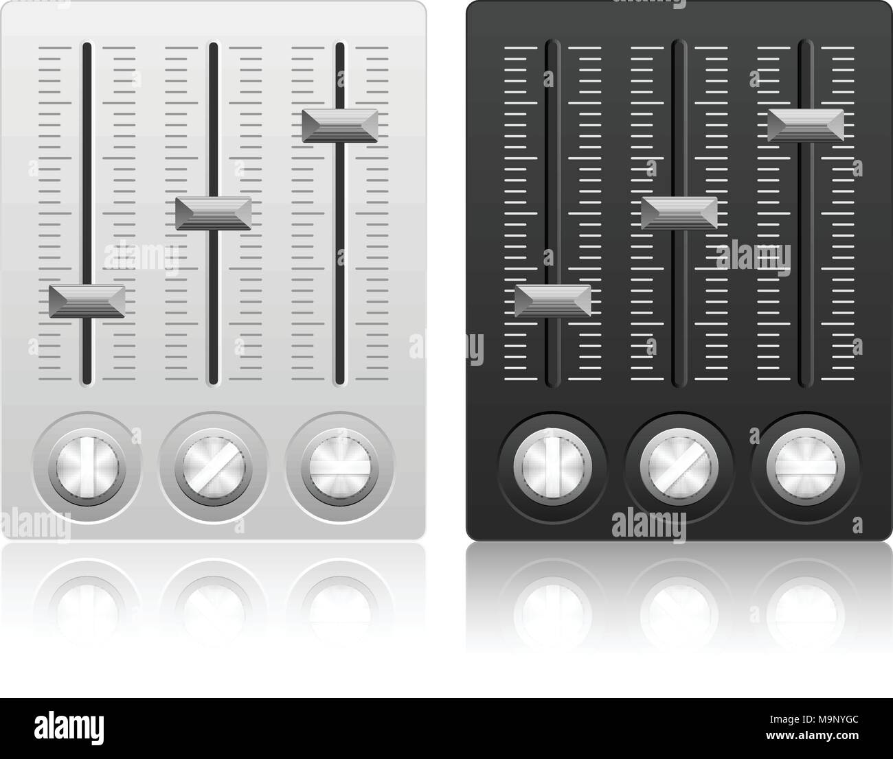 Mixing console icon on a white background Stock Vector Image & Art - Alamy