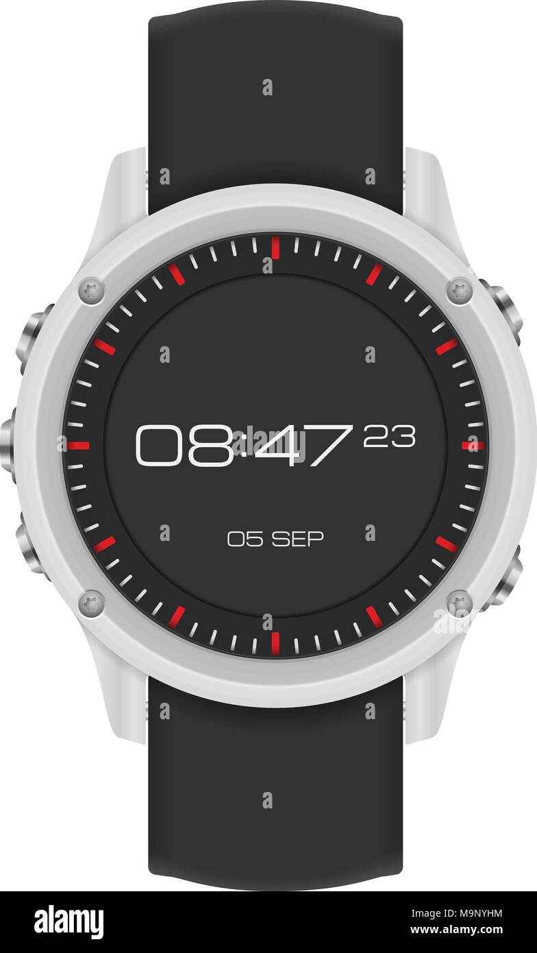 Watch on a white background Stock Vector Image & Art - Alamy