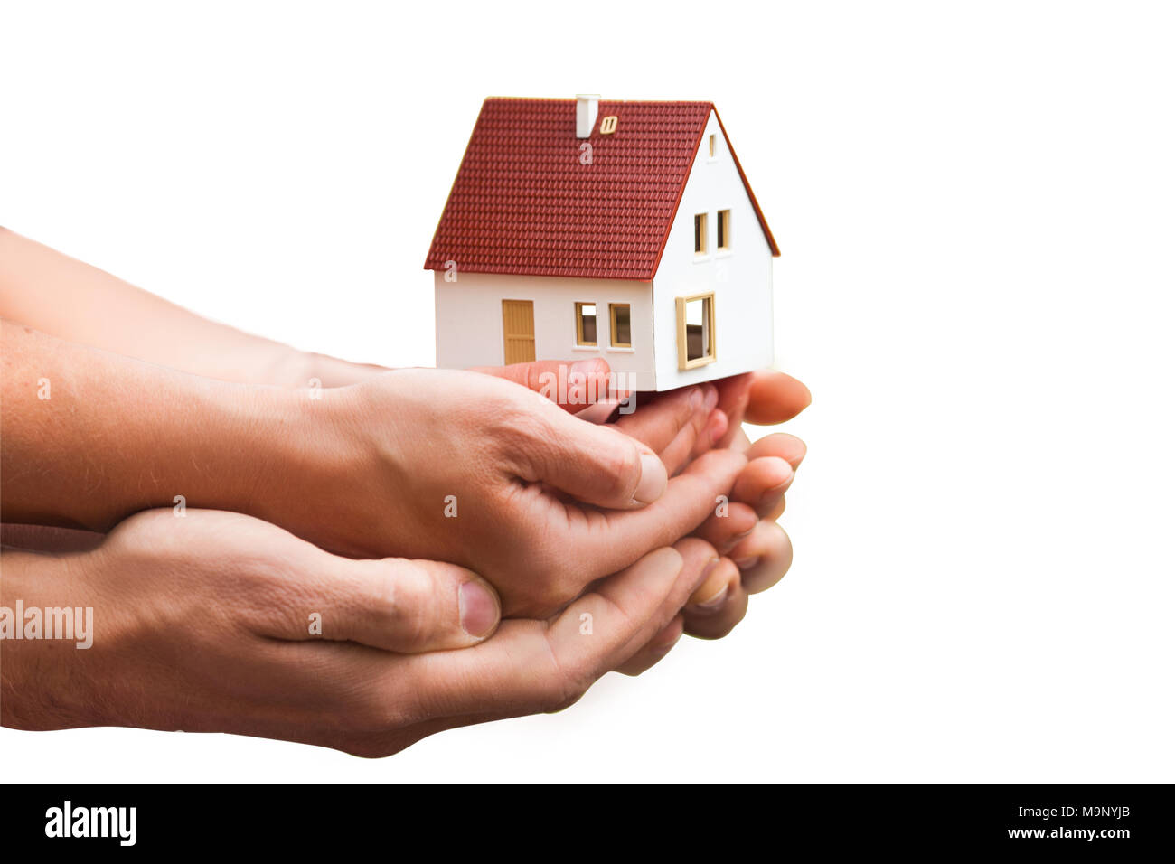 house in the hands Stock Photo - Alamy