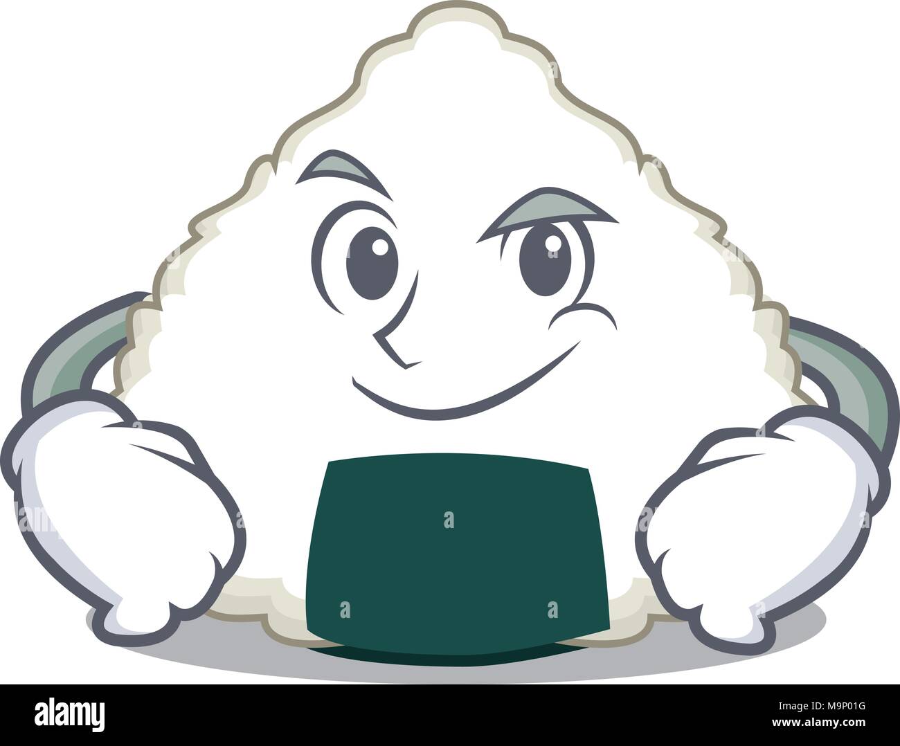 Smirking Onigiri character cartoon style Stock Vector Image & Art - Alamy