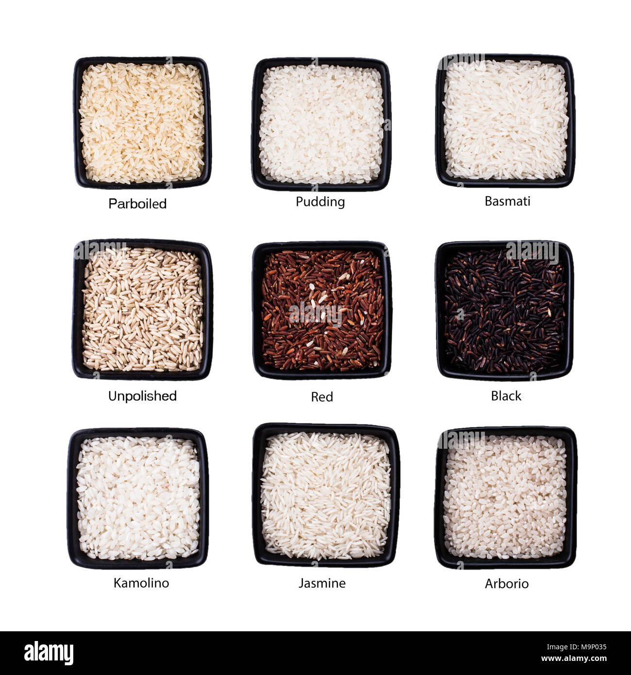 Various types of rice Stock Photo - Alamy