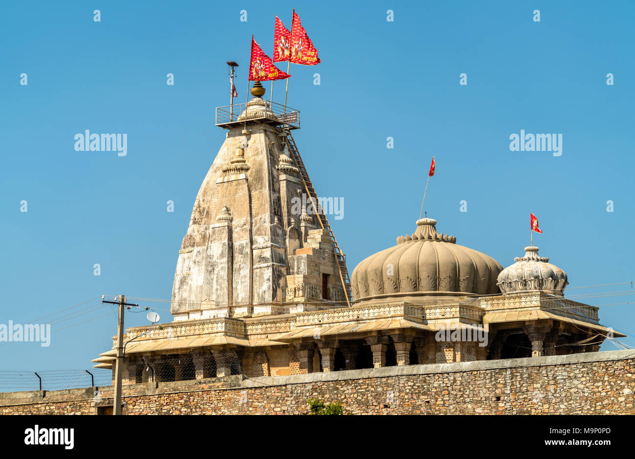 Hindu temple at Chittorgarh Fort. UNESCO world heritage site in ...