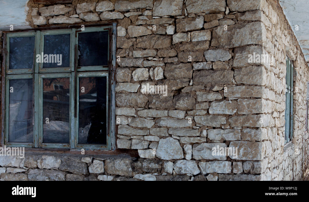 Window in the ancient stone wall white isolated Stock Photo - Alamy