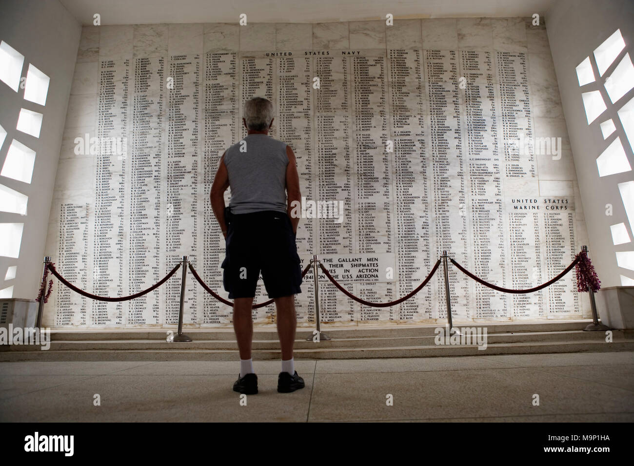 Wall names uss arizona memorial hi-res stock photography and images - Alamy