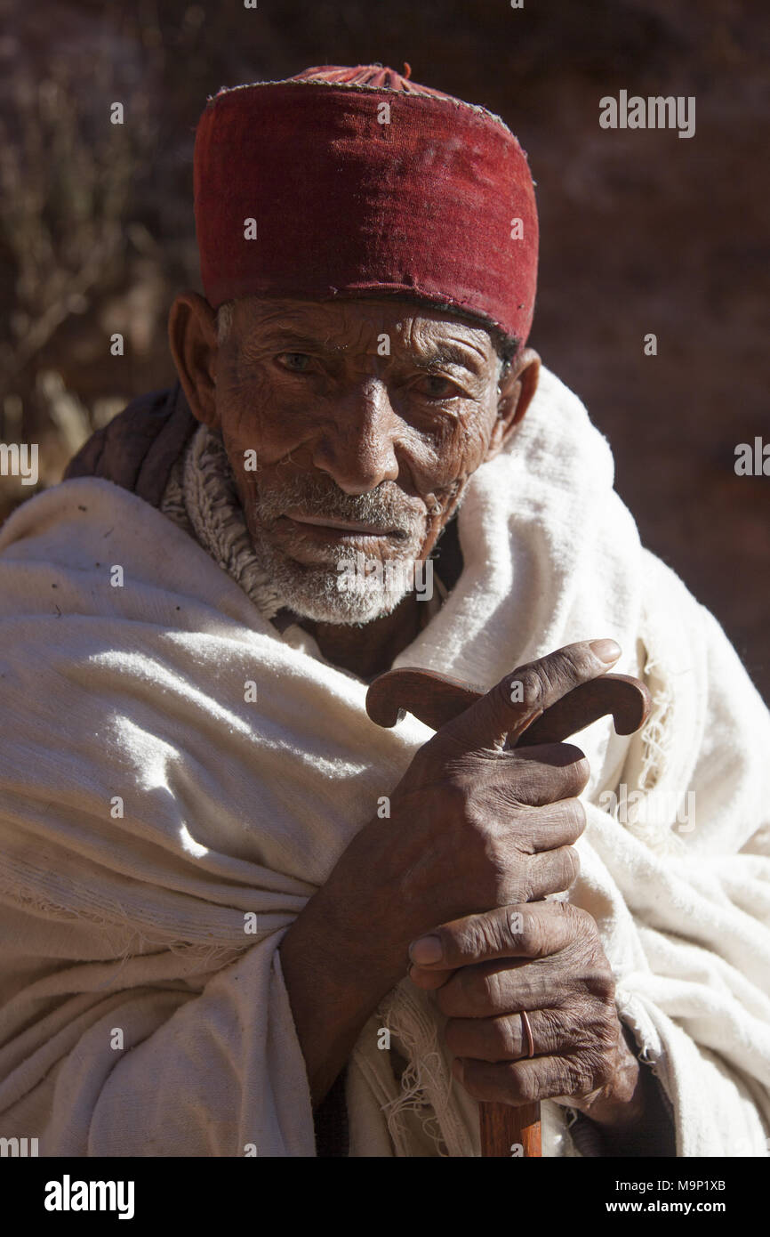 Coptic priest, portrait, Lalibela, Ethiopia Stock Photo - Alamy