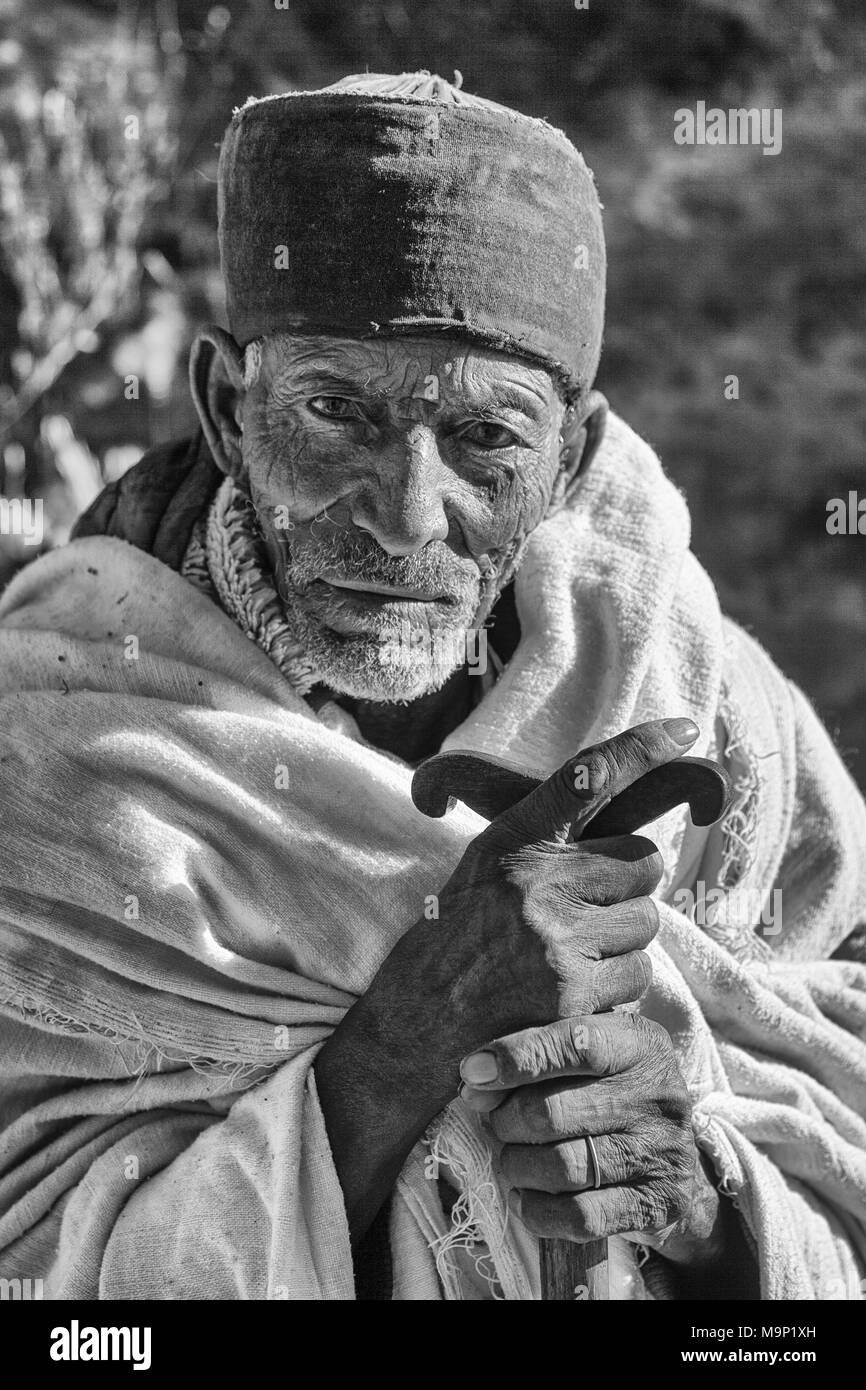 Coptic priest, portrait, Lalibela, Ethiopia Stock Photo - Alamy