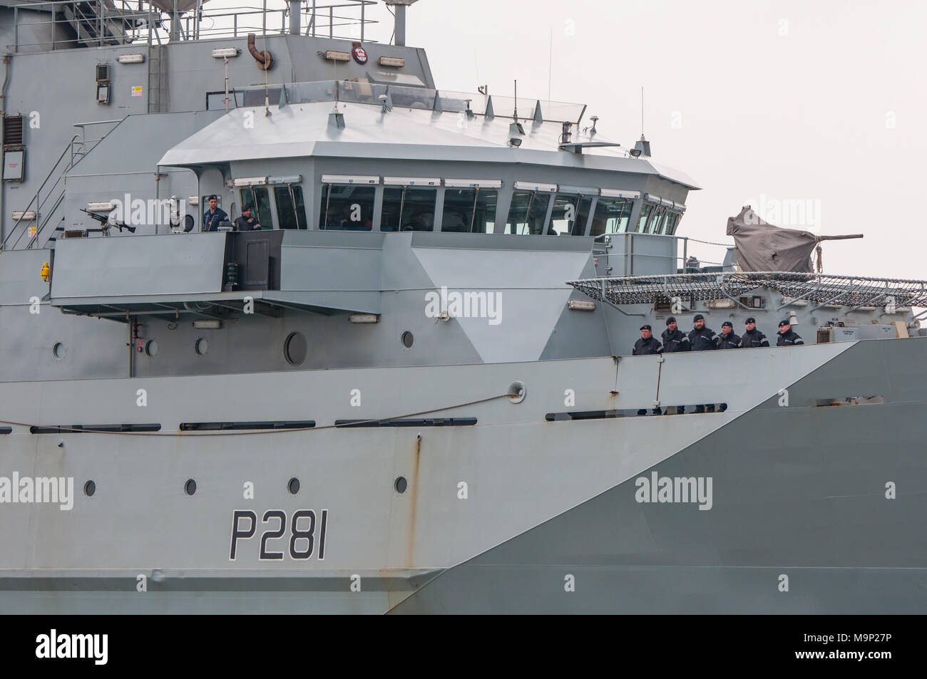 The British Royal Navy (Batch 1) River Class Patrol Vessel, HMS Tyne ...
