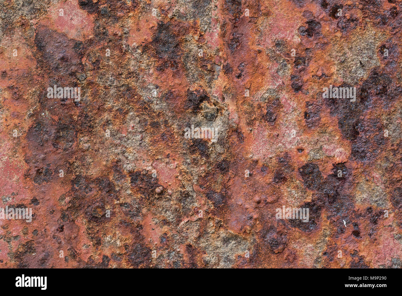 Orange painted metal with rust texture Stock Photo - Alamy