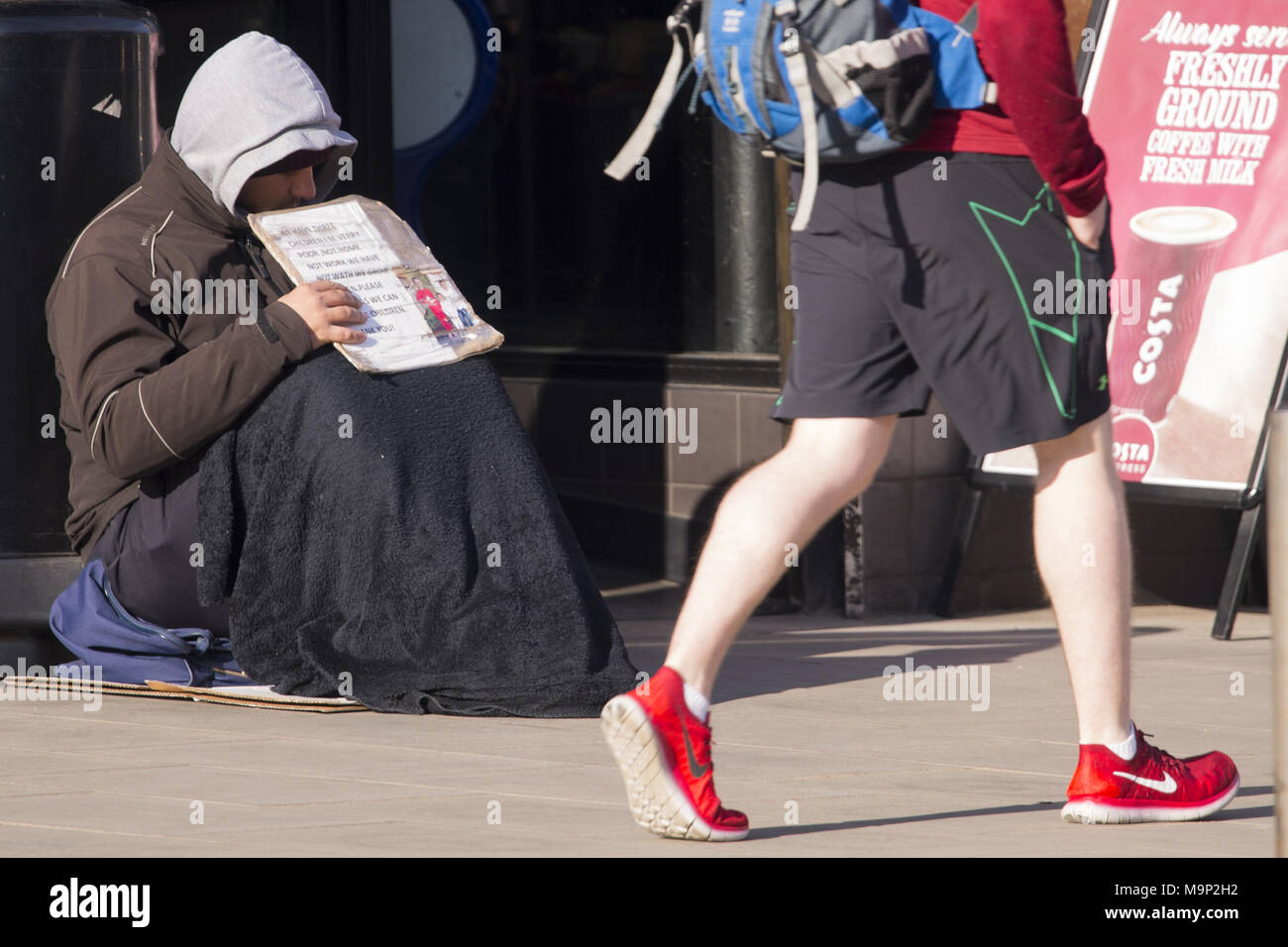 Homelessness in Scotland's capital Edinburgh. Featuring: Homeless ...