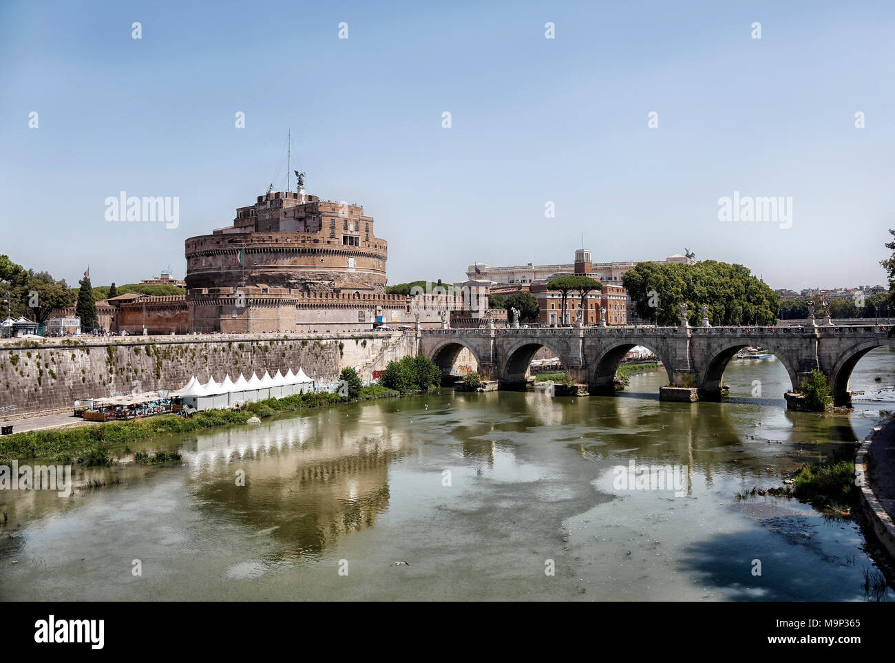 Engelsburg Castle on the Tiber, Rome, Italy Stock Photo - Alamy