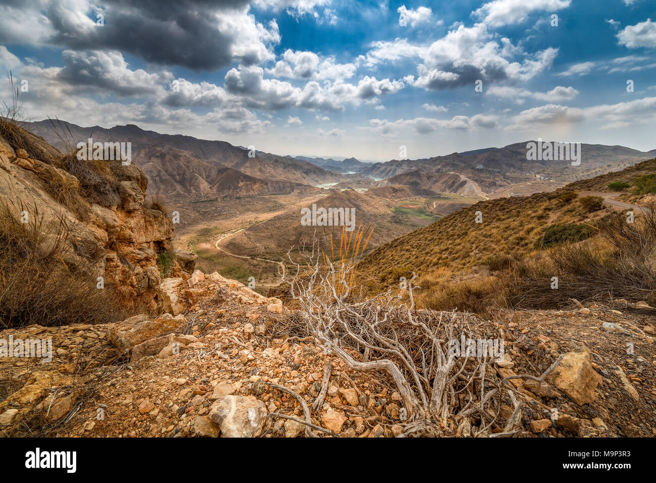 Cuevas del Almanzora Reservoir Stock Photo - Alamy