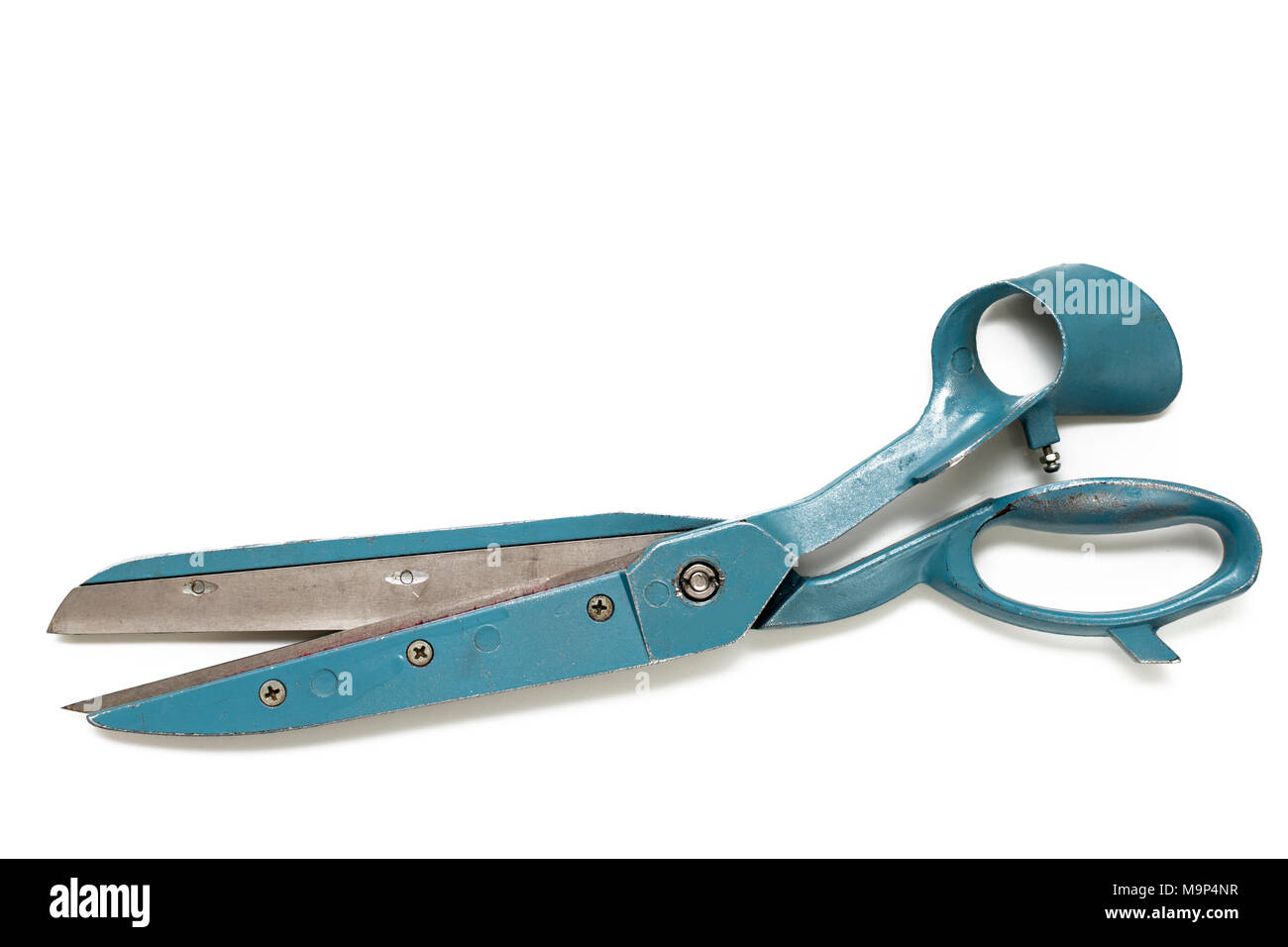 Retro scissors at white background Stock Photo - Alamy