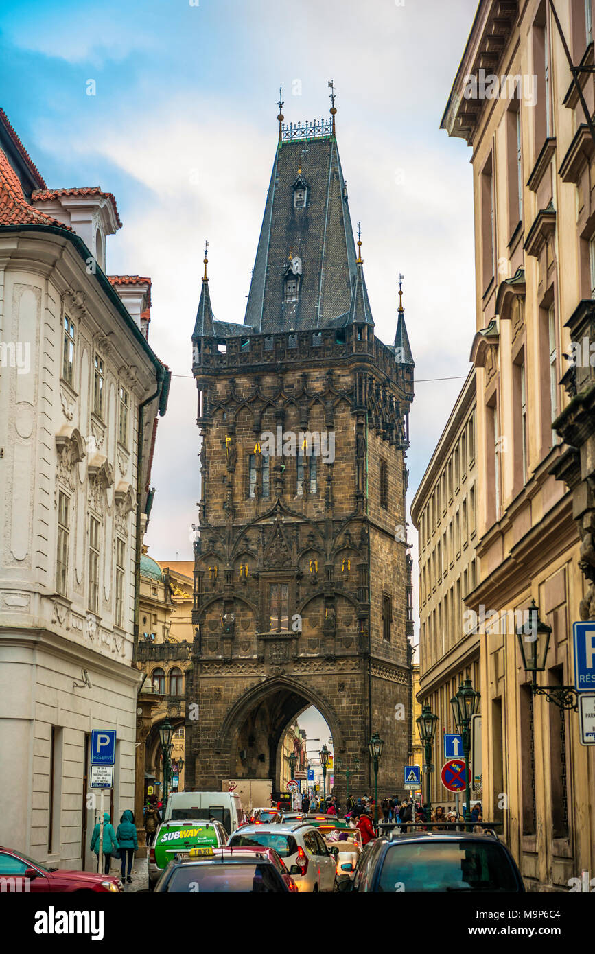 Powder gate tower hi-res stock photography and images - Alamy