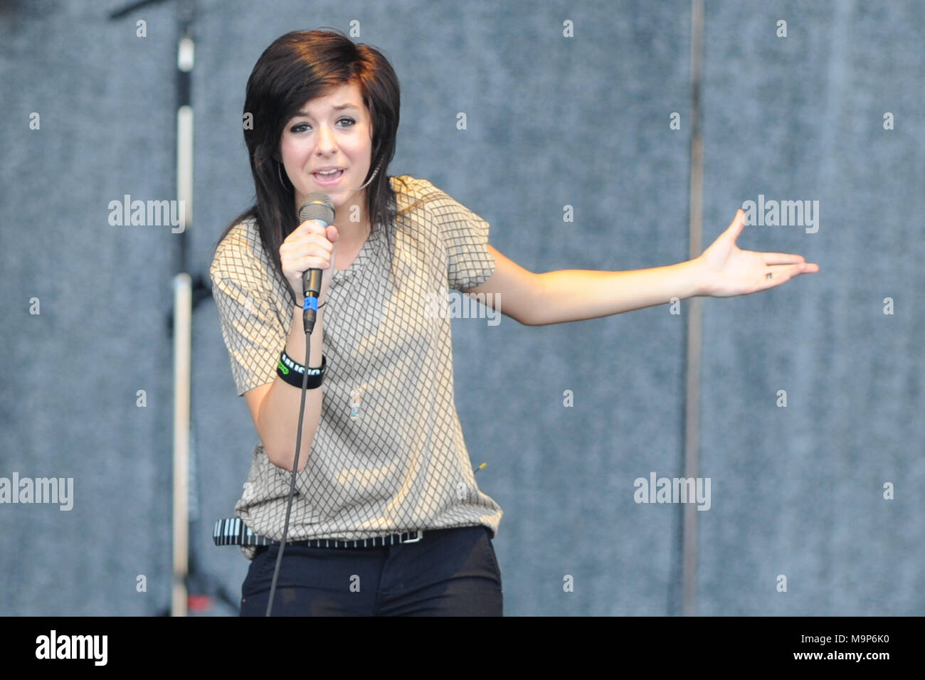 BOCA RATON, FL - JULY 28: Christina Grimmie performs at the Mizner Park ...