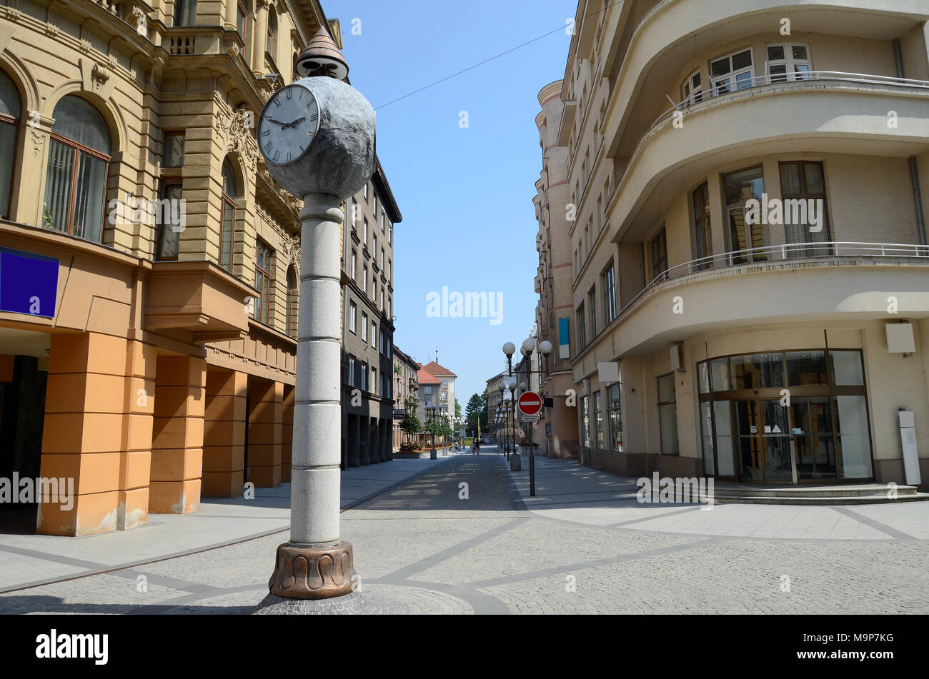 Street in Opava, Czech Republic Stock Photo - Alamy